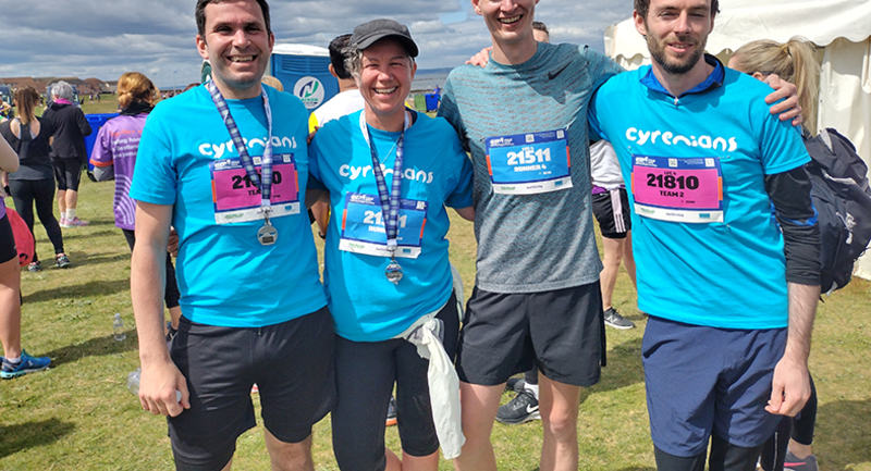 #TeamCyrenians prepare to take on the Edinburgh Marathon